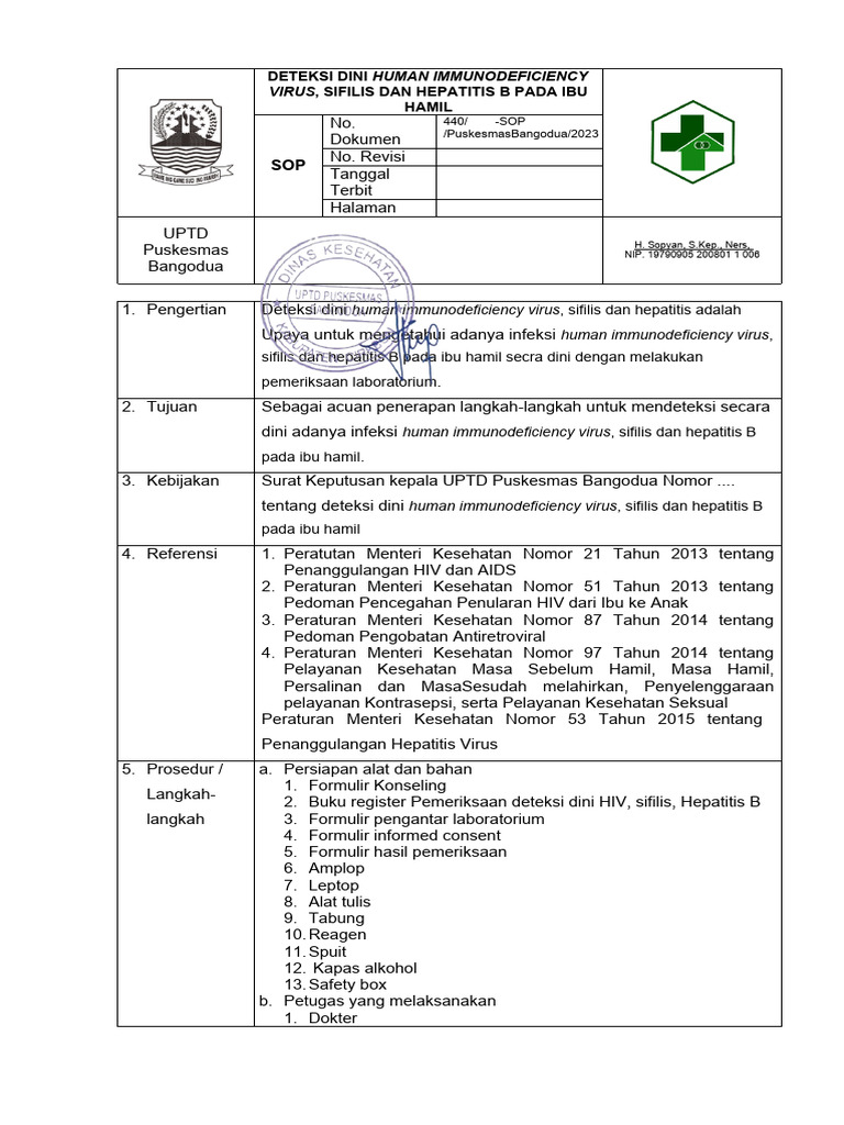 Sop Hepatitis 2023 | PDF