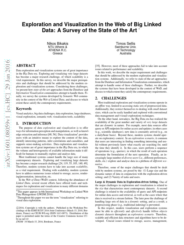 Exploration And Visualization In The Web Of Big Linked Download Free Pdf Resource 