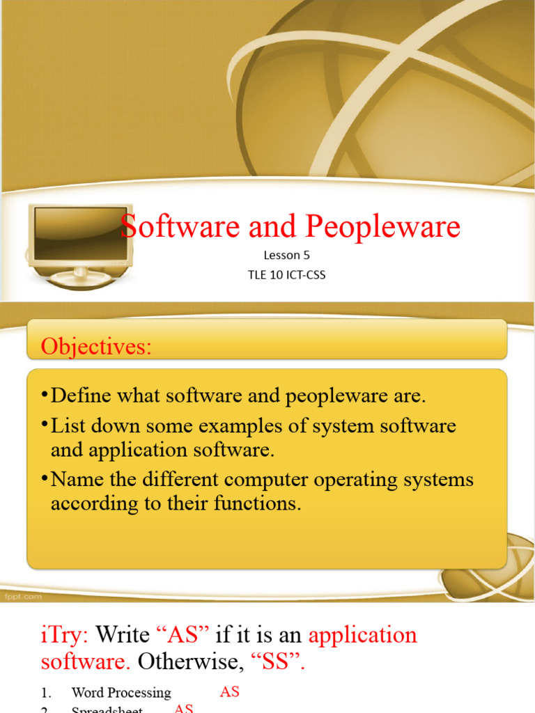 Lesson 5 Software and Peopleware | PDF | Operating System | Linux