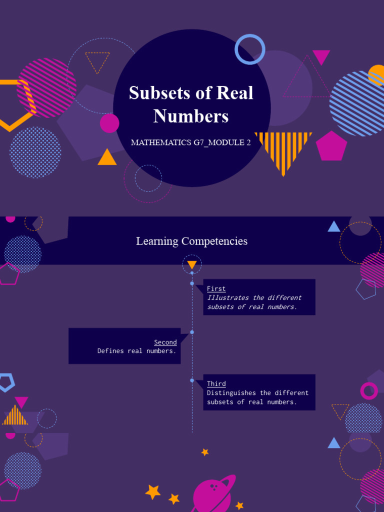 w3 - Subsets of Real Numbers | PDF | Numbers | Rational Number