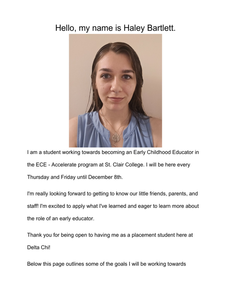 Introduction Goals | PDF | Goal | Early Childhood Education