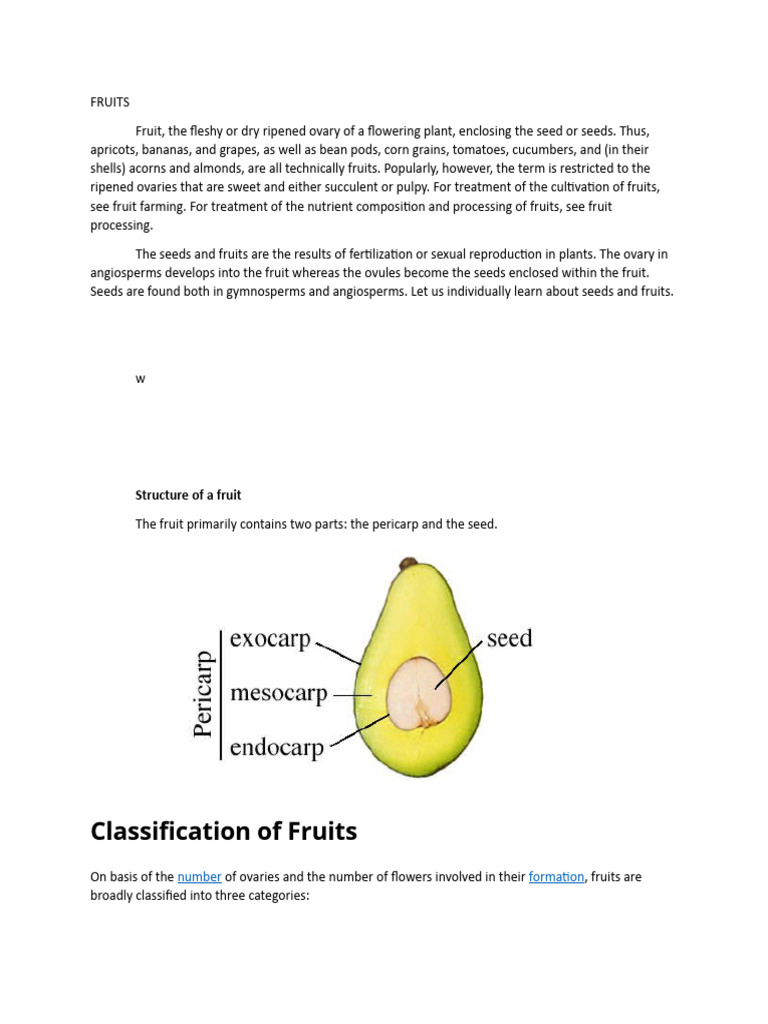FRUITS | PDF | Fruit | Horticulture