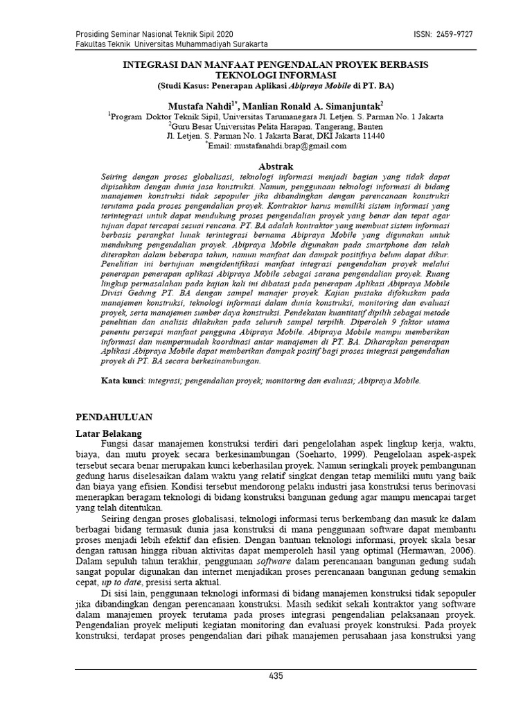Prosiding Semnas Teknik Sipil UMS 2020-446-454 | PDF