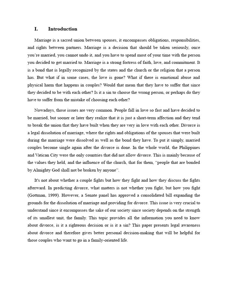 RPH Position | PDF | Divorce | Marriage