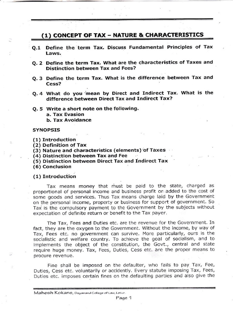 9 Principles of Income Tax Laws | PDF | Taxes | Income