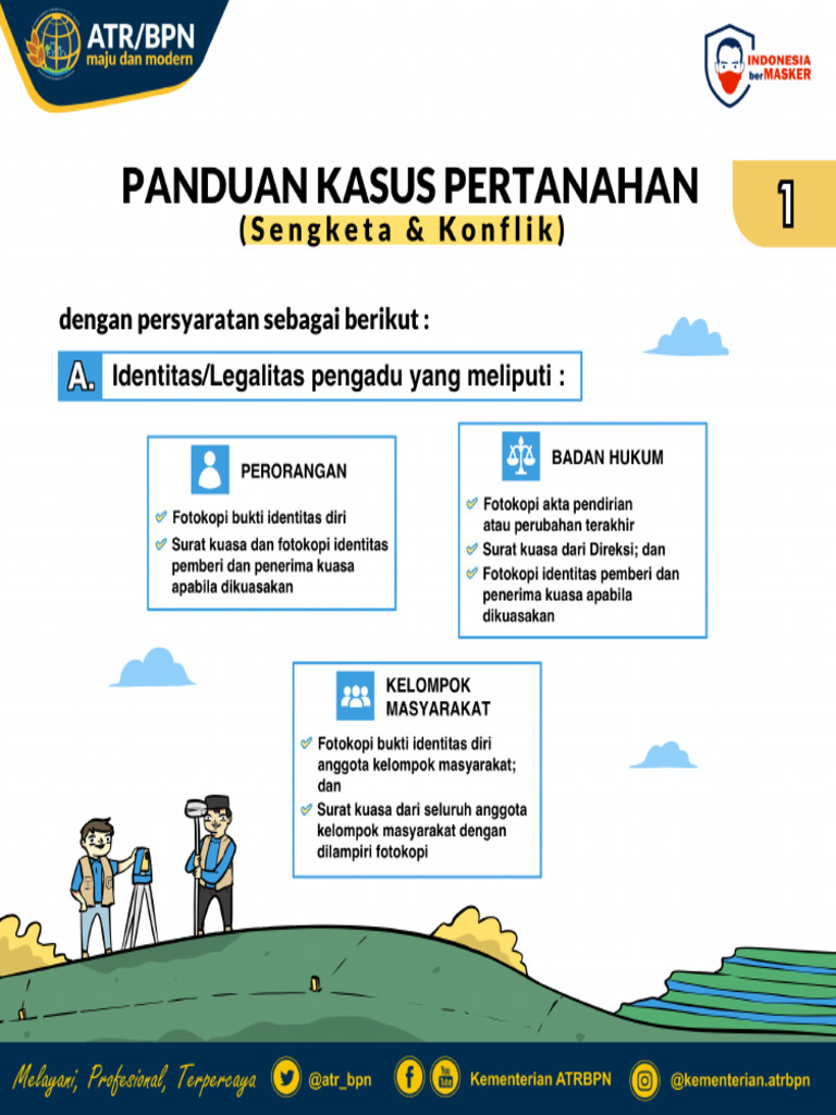 Infografis Panduan Kasus Pertanahan | PDF