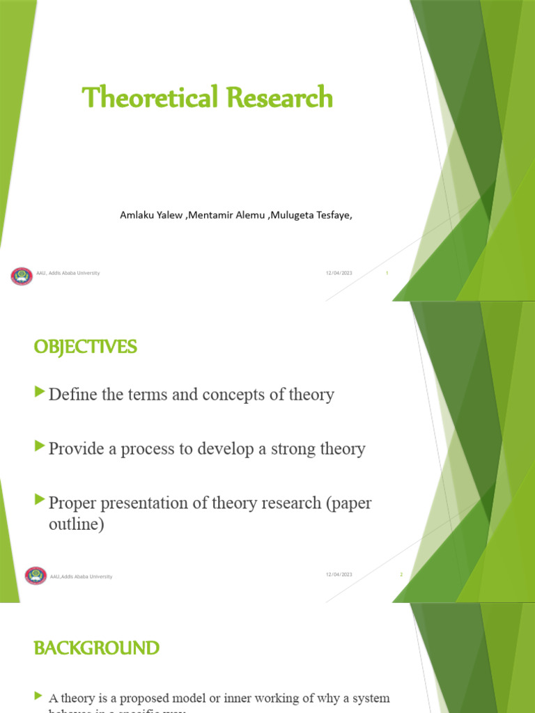 Understanding Theoretical Research | PDF | Theory | Experiment