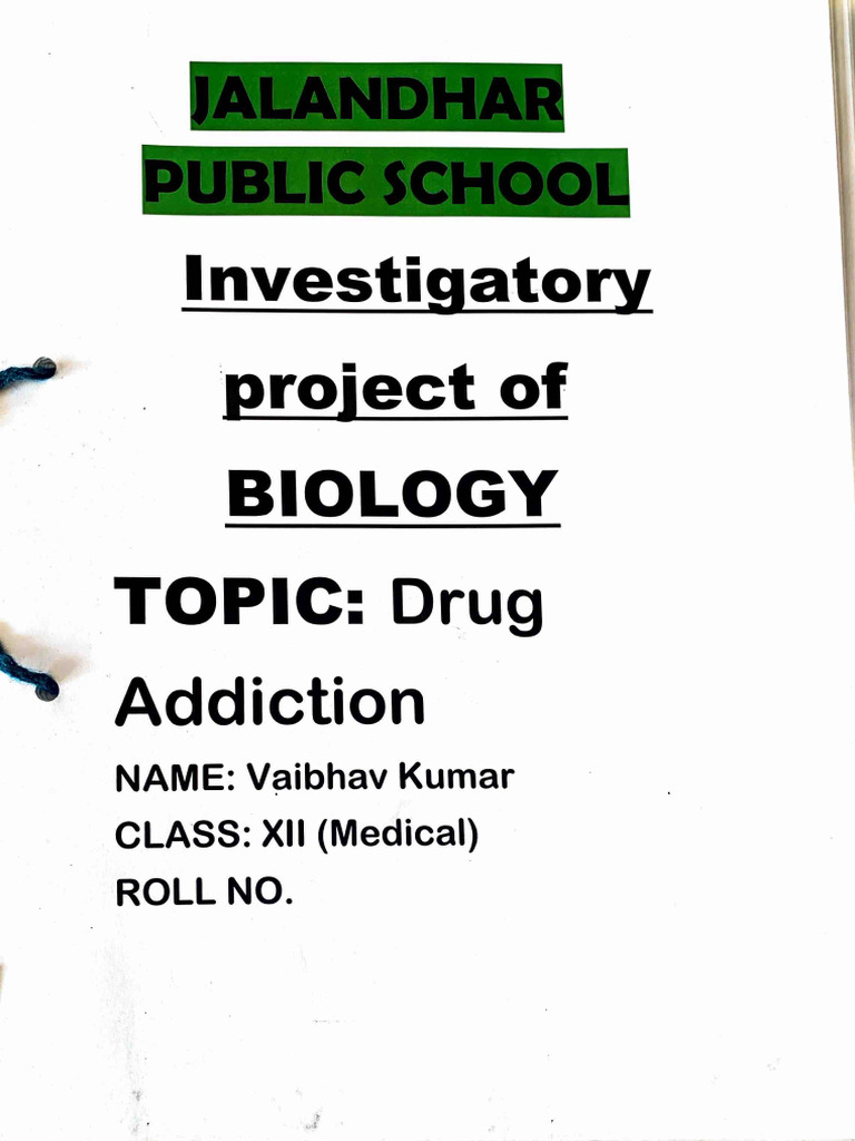 Biology Project File | PDF