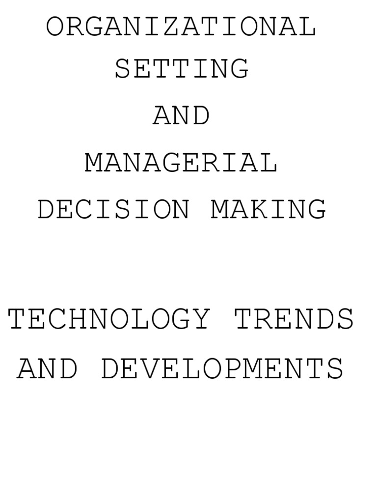 Managerial Decision-Making in HR | PDF