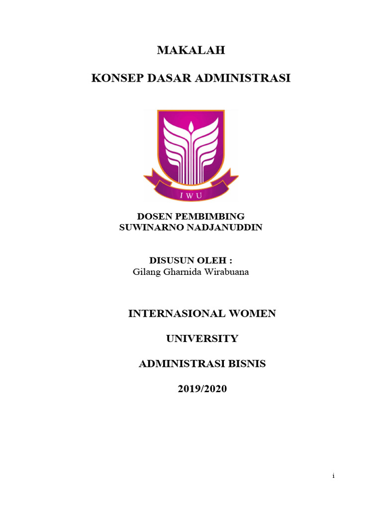 Konsep Dasar Administrasi Bisnis | PDF | Karier & Perkembangan