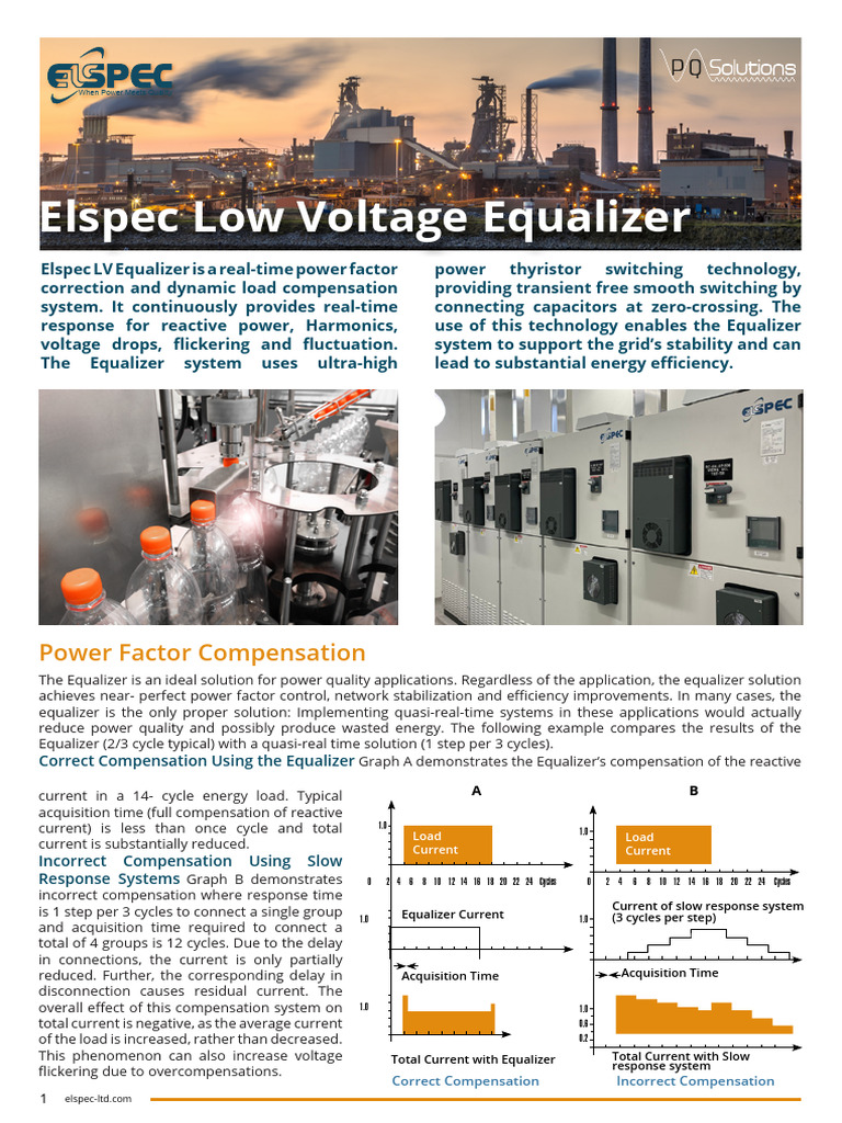 Elspec LV Equalizer: Power Factor Correction | PDF | Electrical ...