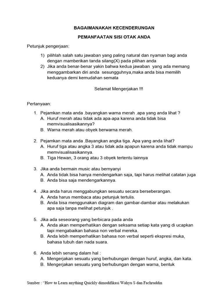 Instrumen Otak | PDF