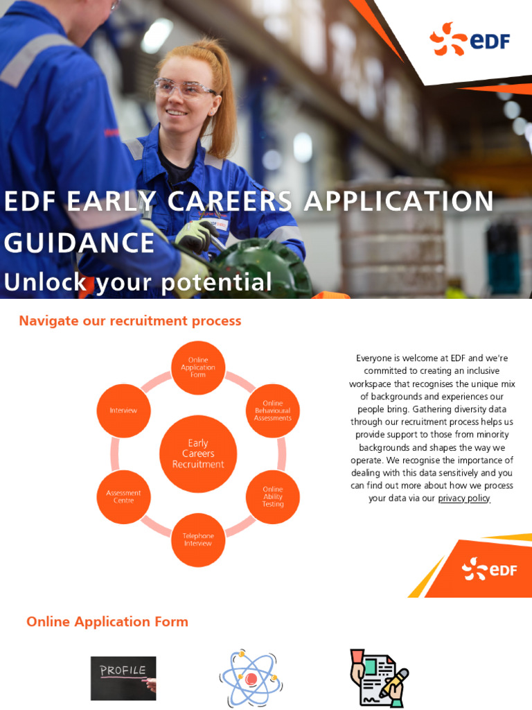 EDF Early Careers Application Guidance | PDF | Job Interview | Human ...