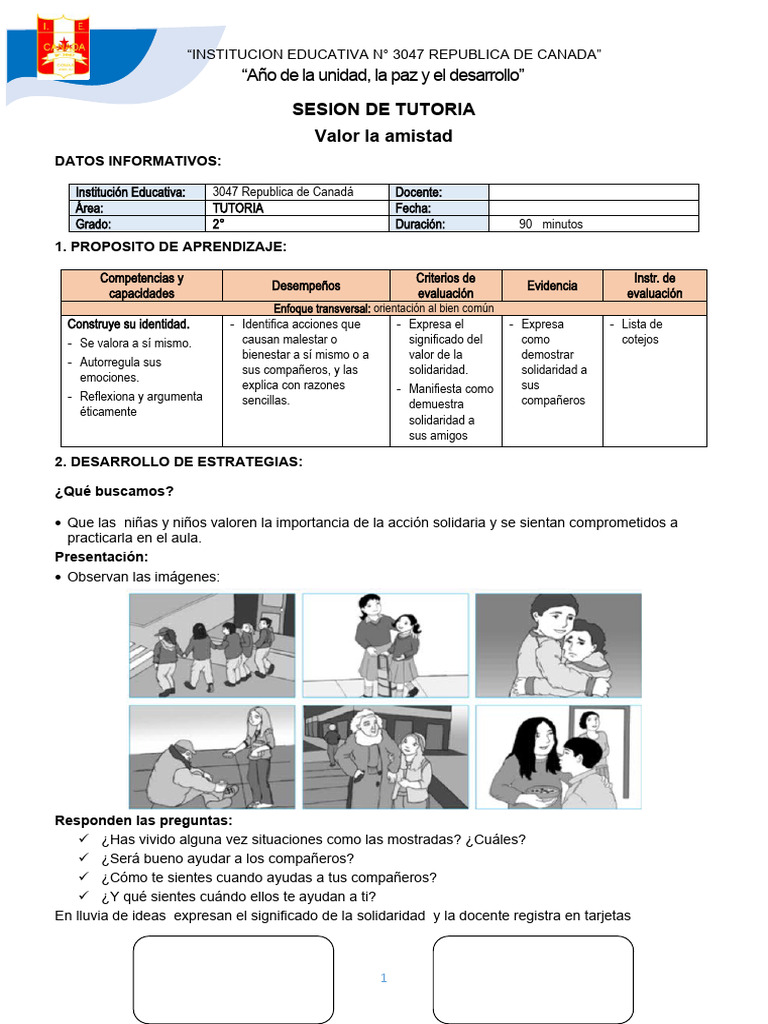 Actividad Tutoria 05 Diciembre | PDF | Evaluación | Aprendizaje