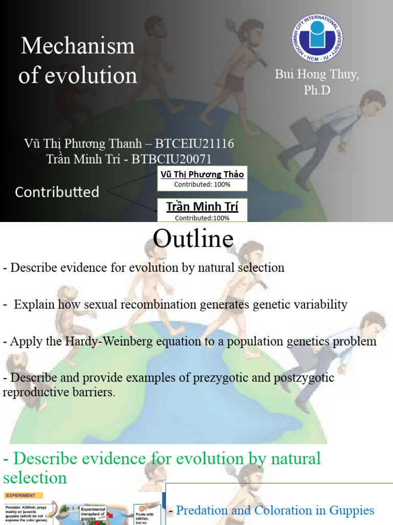 Presentation. Lec. 8. Mechanism of Evolution | Download Free PDF ...