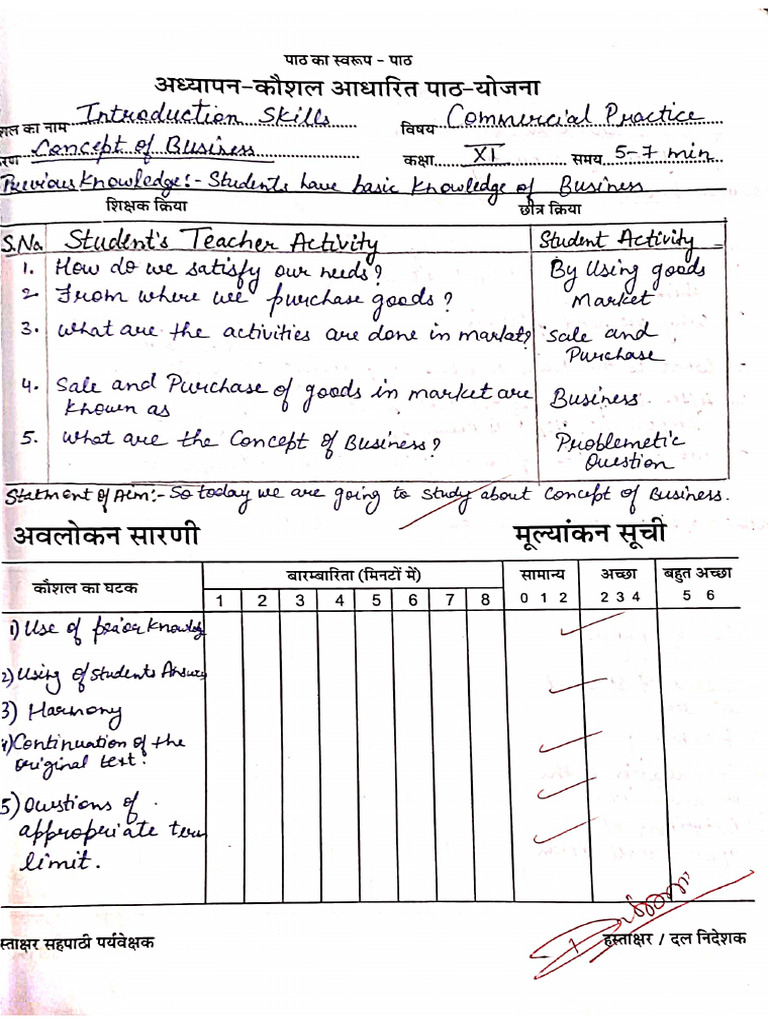 Microteaching B.ed 1st Year | PDF