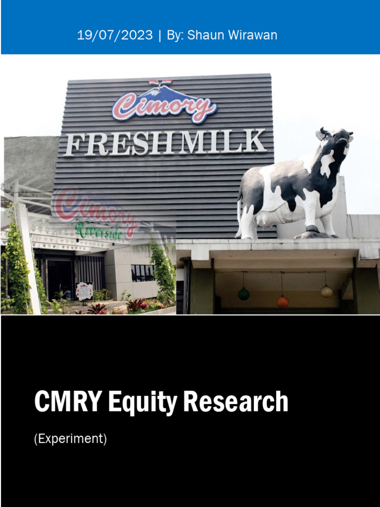 $CMRY Equity Research Report | PDF | Valuation (Finance) | Free Cash Flow