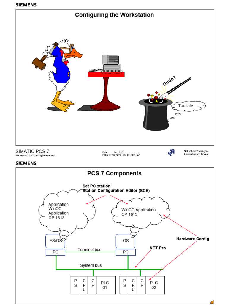 Configuring The Workstation: Simatic Pcs 7 | PDF | Personal Computers | Computer Architecture