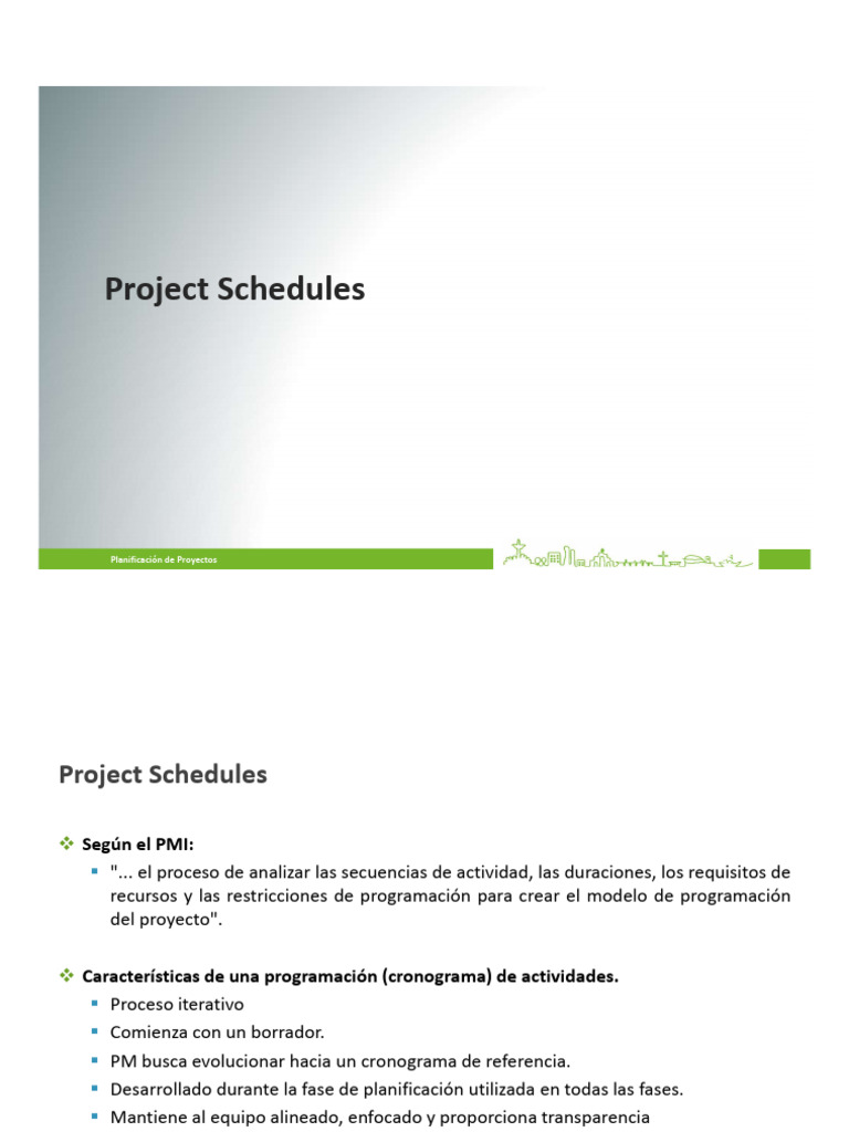 Handout 06 - Project Schedules | PDF | Gestión de proyectos | Liderazgo