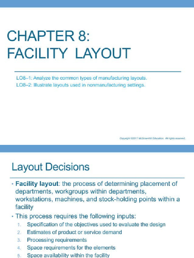Chap08 Facility Layoutpptx | PDF