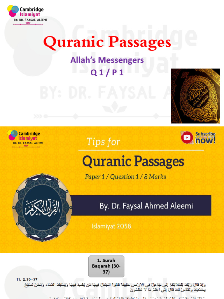 Allah's Messengers (11-15) | PDF | Prophets And Messengers In Islam | Surah