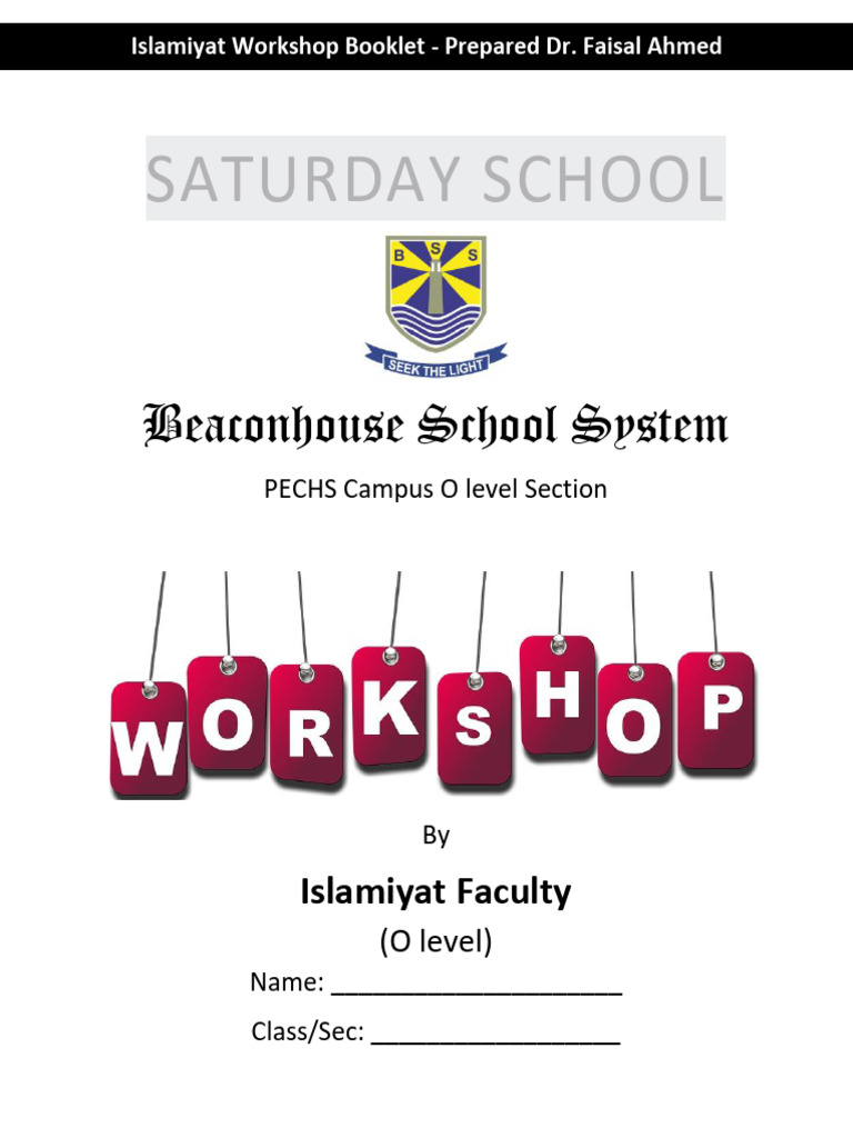 Islamiyat Booklet For Midyear | PDF | Ali | Hadith