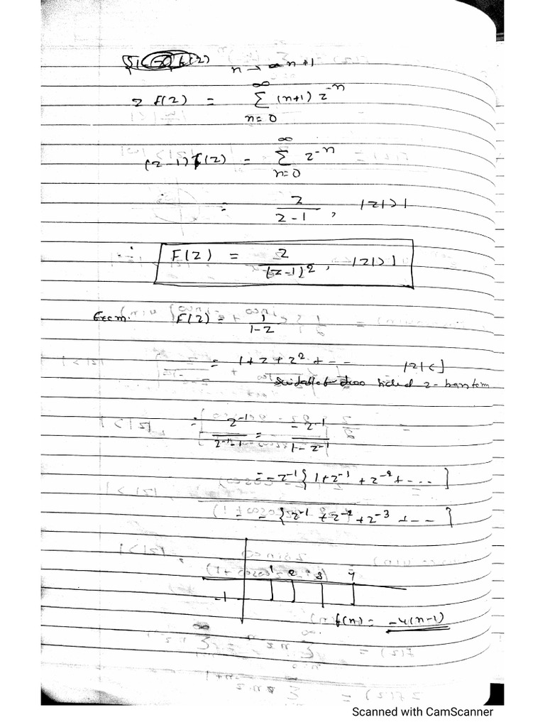 Lecture-4 Unit-6 Z-Transform | PDF