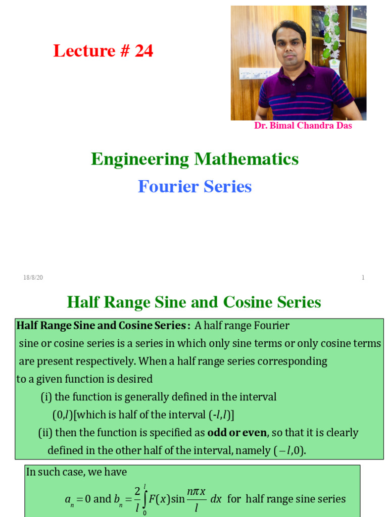 Fourier | PDF | Fourier Series | Mathematical Relations