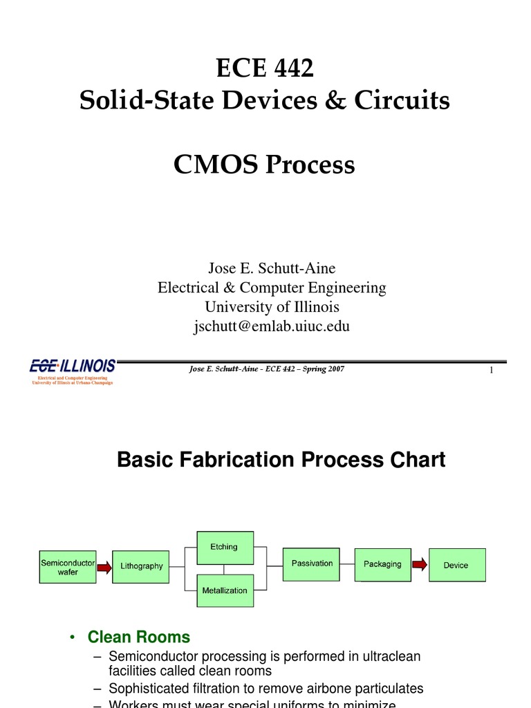 An Overview of the Key Process Steps Involved in CMOS Fabrication | PDF ...