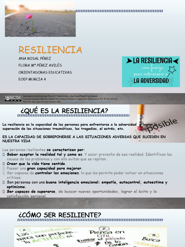 Resiliencia Eoep Murcia 4 | PDF | Las emociones | Resiliencia psicológica