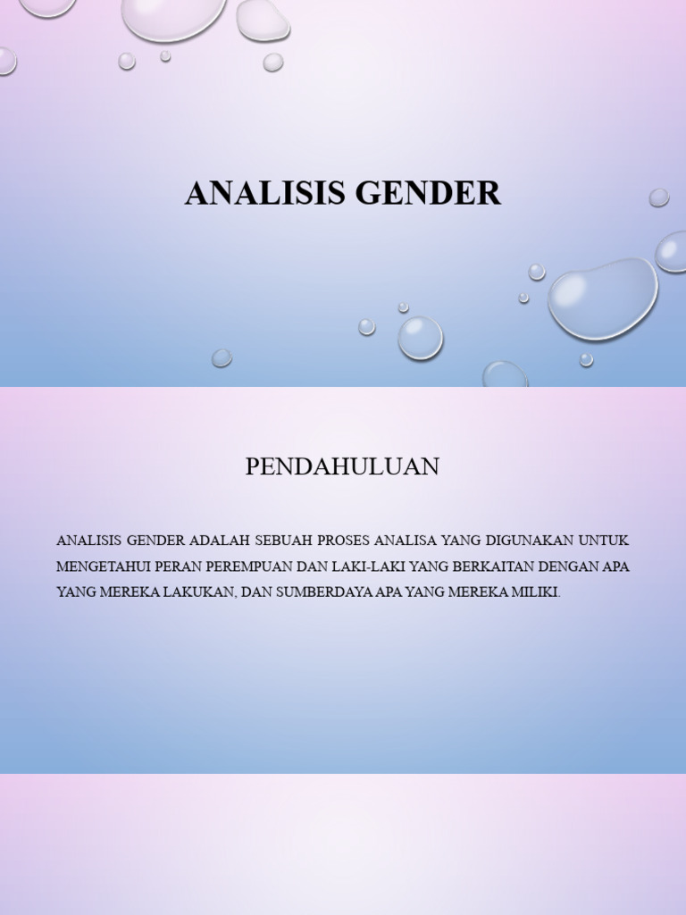 Analisis Gender | PDF