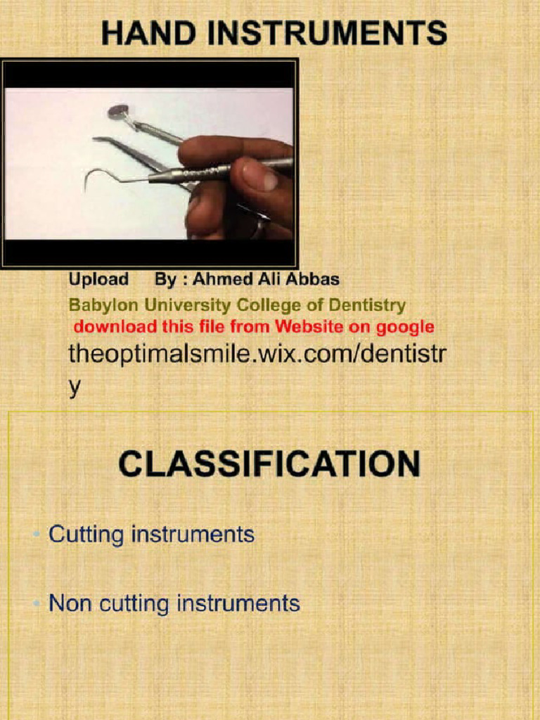 Hand Instruments 41025946 | PDF
