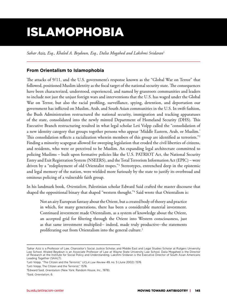 Islamophobia | PDF | Islamophobia | Discrimination & Race Relations