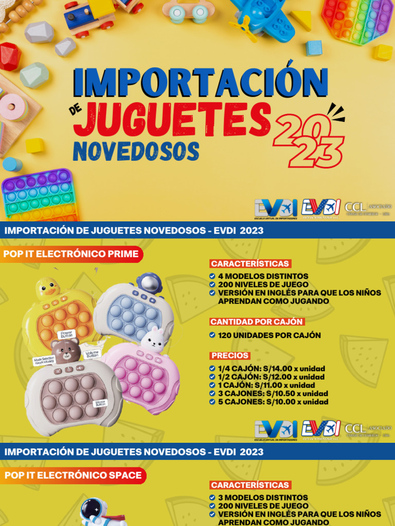 Importacion Juguetes Evdi 2023-1 | PDF
