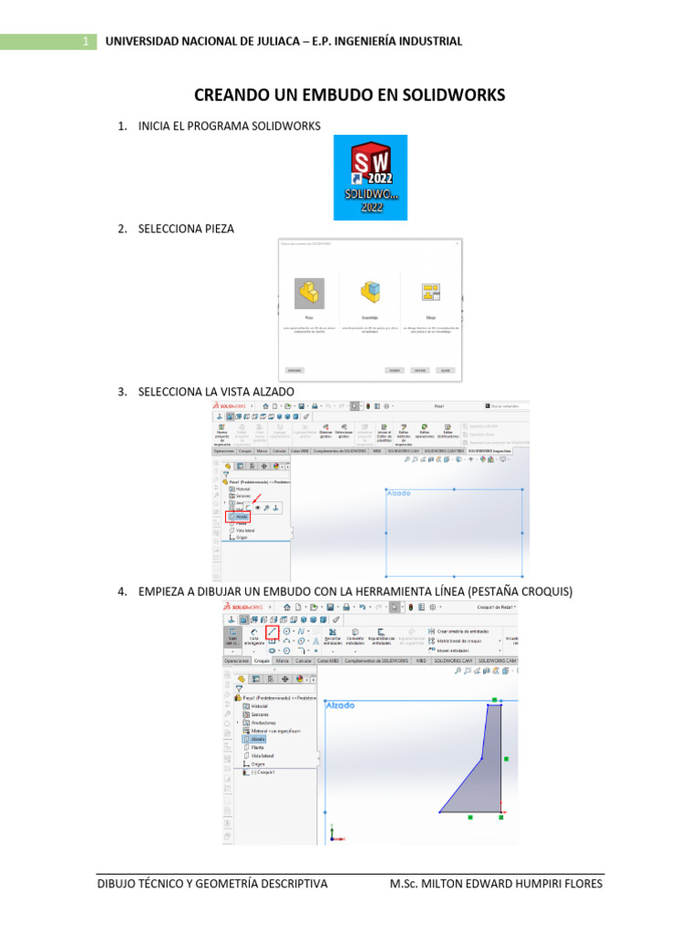Crear un Embudo en SolidWorks | PDF