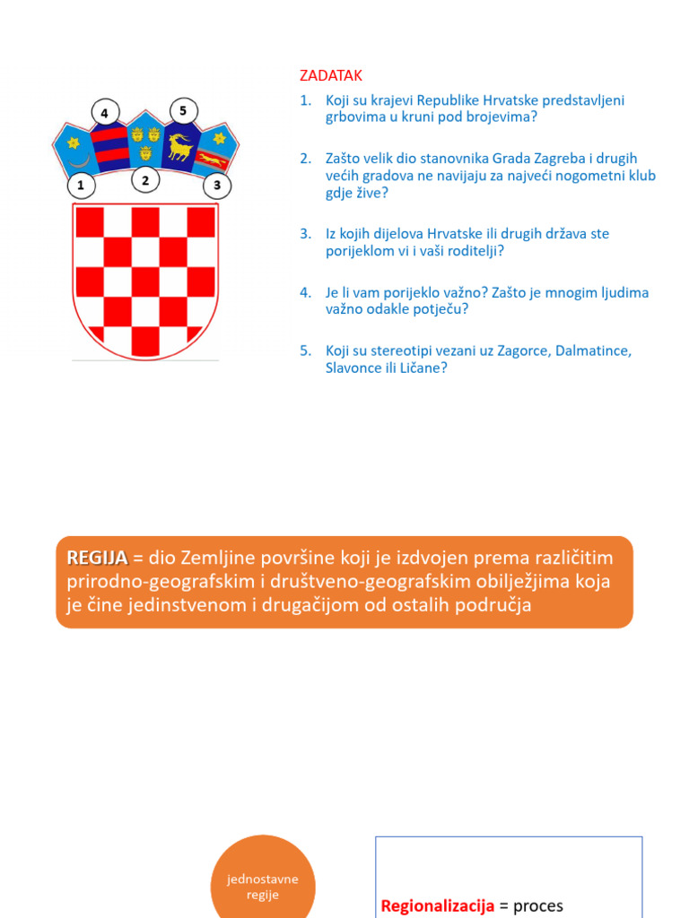 Regija I Regionalizacija | PDF