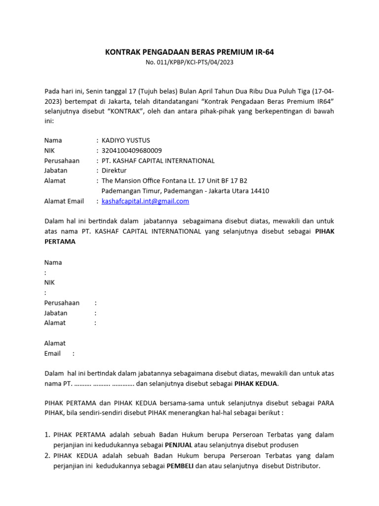 Final-Draft DOA-SKBDN-400M-1 | PDF | Hukum