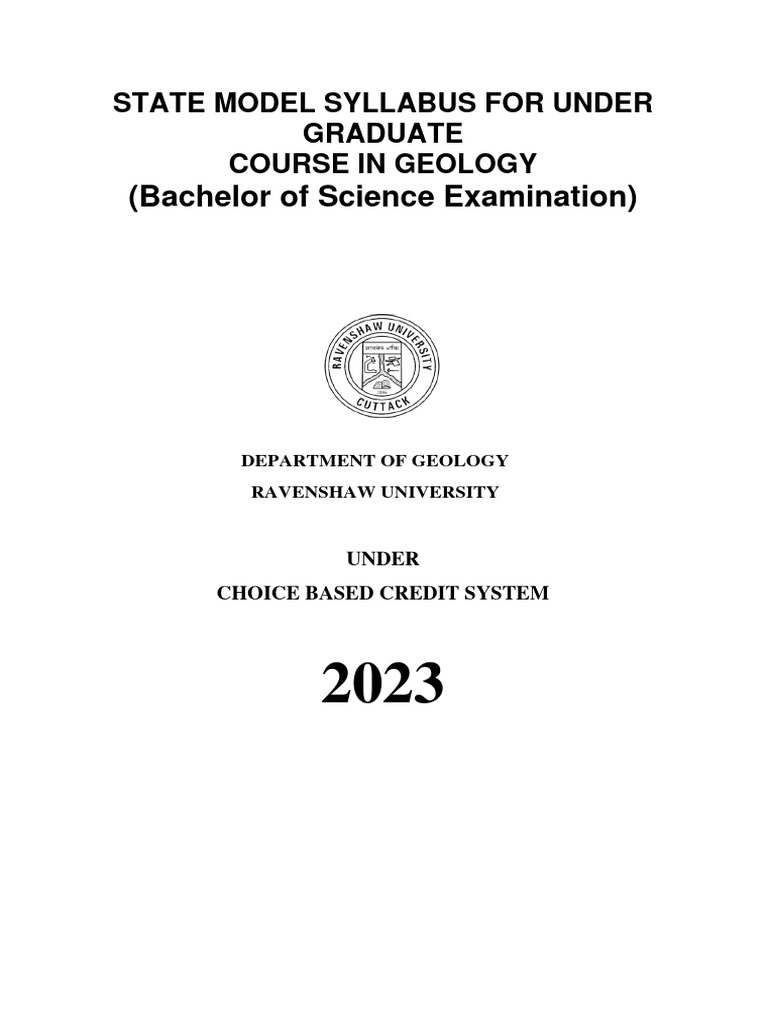 Geology Syllabus for Undergrads | PDF | Sedimentary Rock | Rock (Geology)