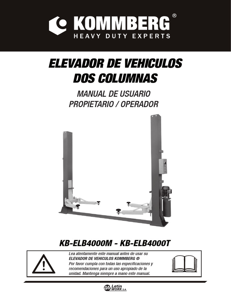 MANUAL Elevador | PDF | Tornillo | Bomba