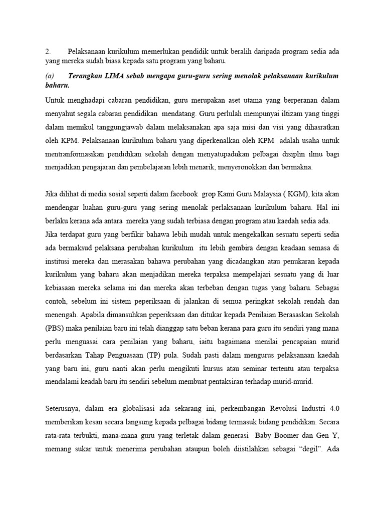 Untuk Menghadapi Cabaran Pendidikan | PDF