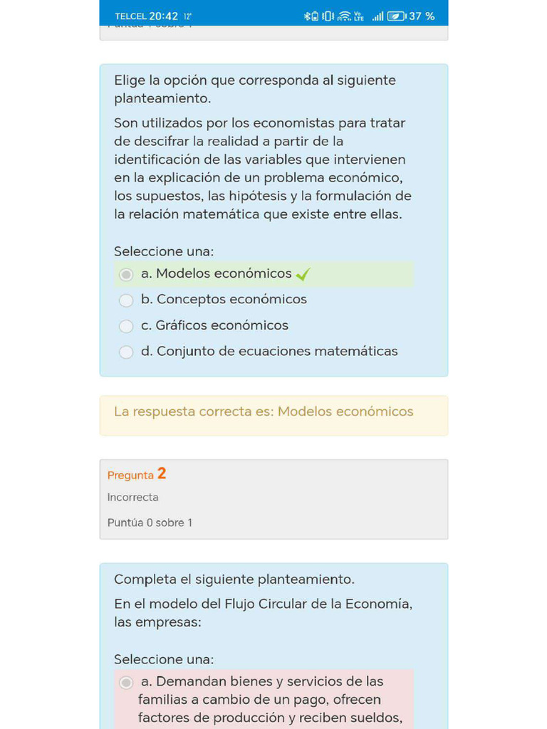 Examen Conceptos Basicos de Economia PT 2 | PDF