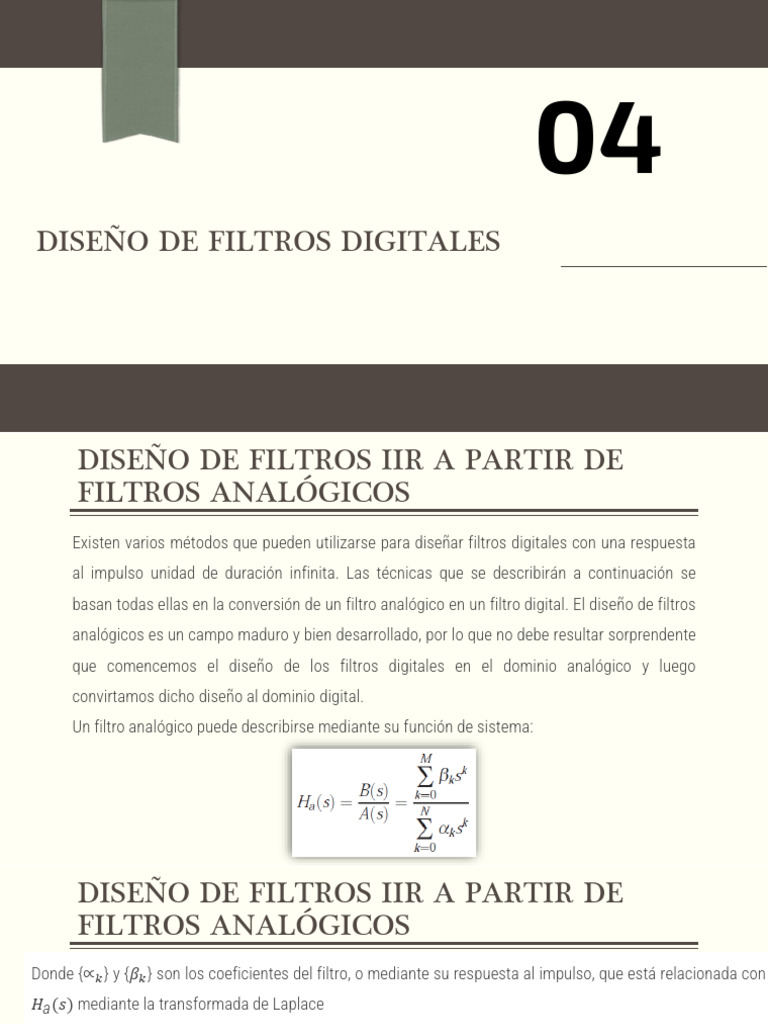 Diseño de Filtros Digitales | Descargar gratis PDF | Análisis ...