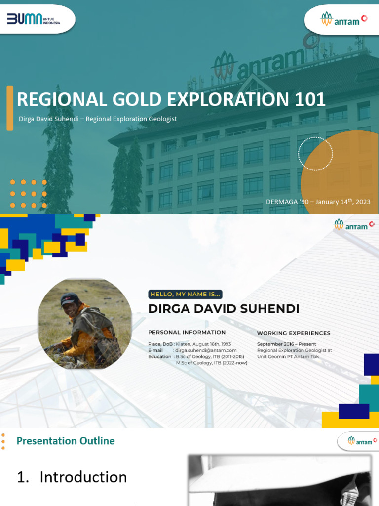 Regional Gold Exploration 101 - Dirga David Suhendi GEA 11 | PDF ...