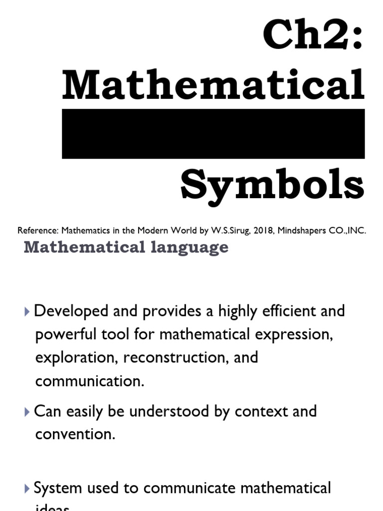2-1 - Characteristics of Mathematical Language | PDF | Mathematics ...