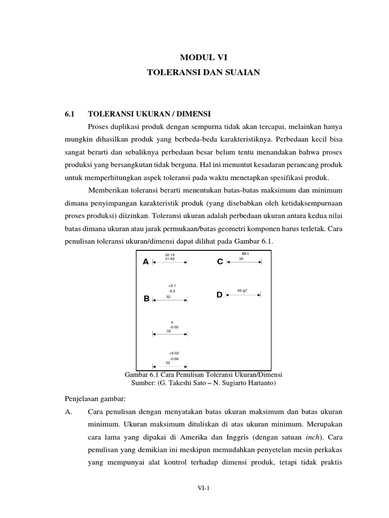 Modul Vi Toleransi Dan Suaian | PDF