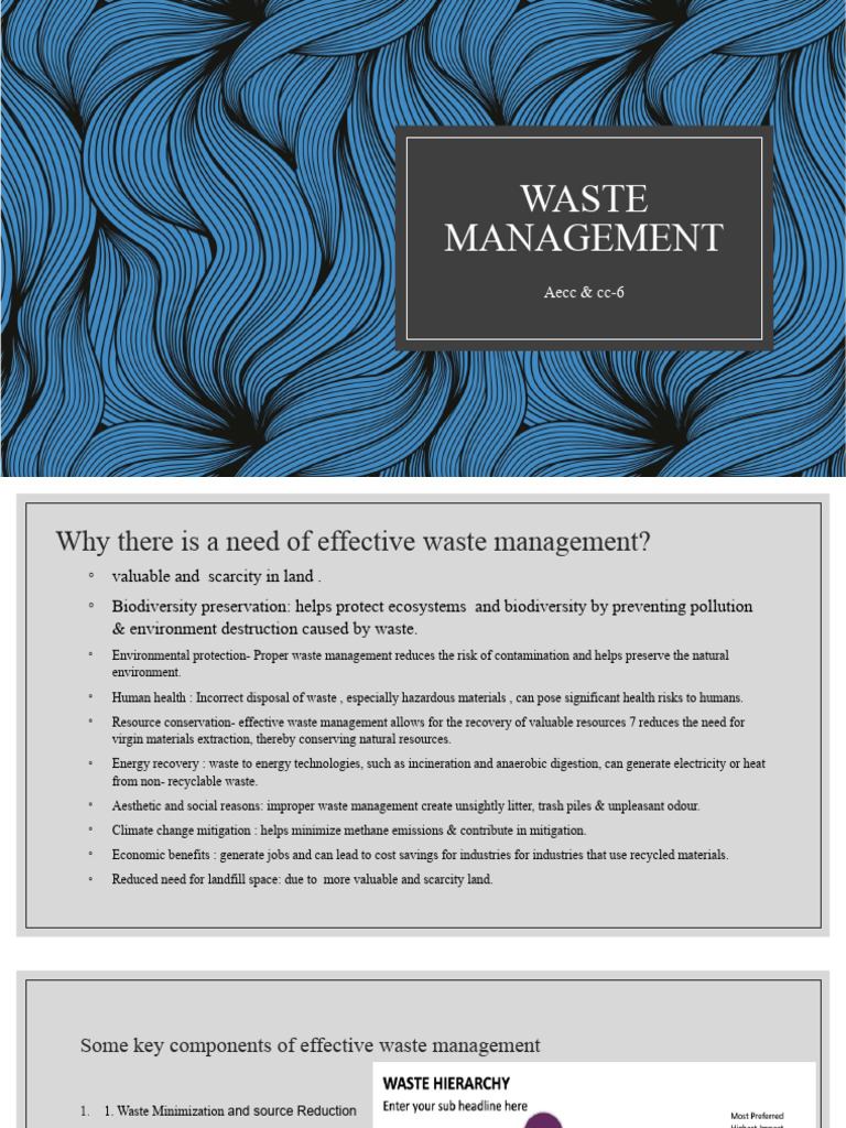 Waste Management | PDF | Waste Management | Waste
