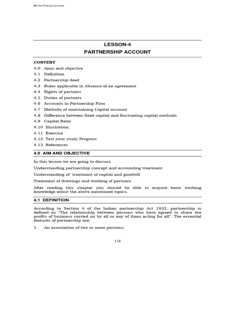 Partnership Accounting Fundamentals | PDF | Partnership | Debits And Credits