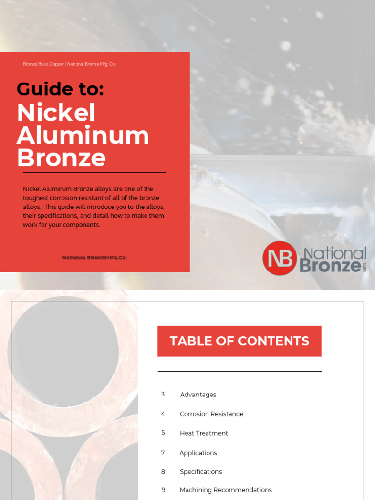 Nickel Aluminum Bronze Guide | PDF | Heat Treating | Chlorine