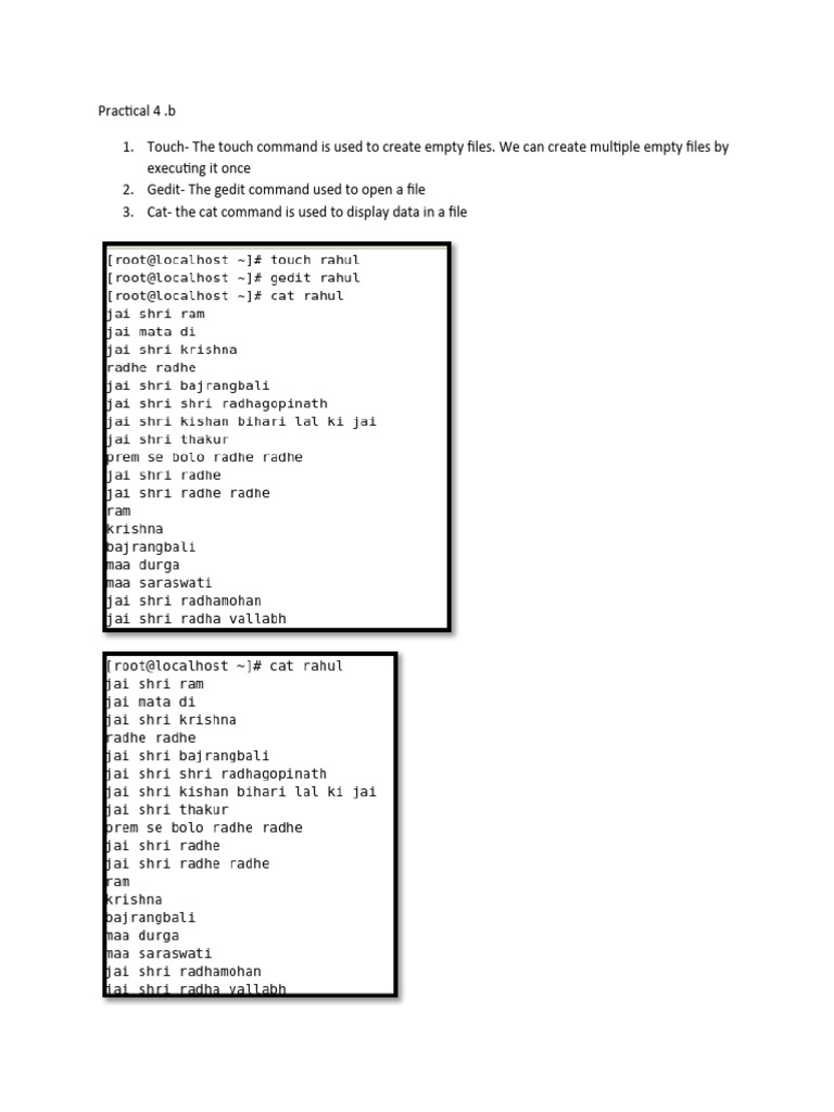 Linux Practical 5 | PDF