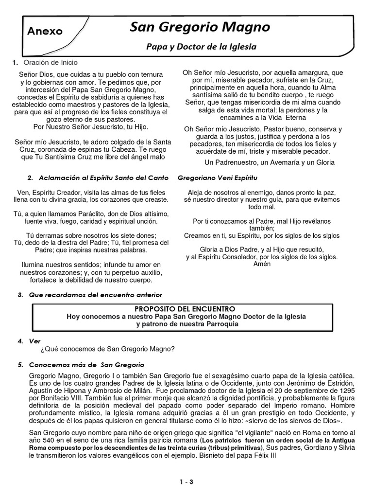 San Gregorio Magno | PDF | Religión y espiritualidad